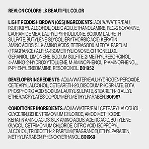 Revlon Permanent Hair Color, Permanent Red Hair Dye, Colorsilk with 100% Gray Coverage, Ammonia-Free, Keratin and Amino Acids, Red Shades (Pack of 3)