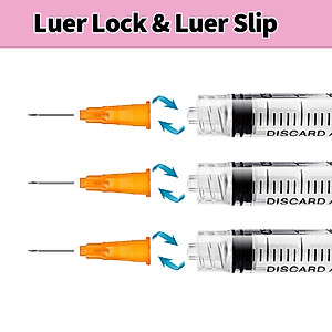 TIKAPLAS 25 Gauge 1 inch Luer Lock Dispensing Accessorie, Individual Packaged, Pack of 100