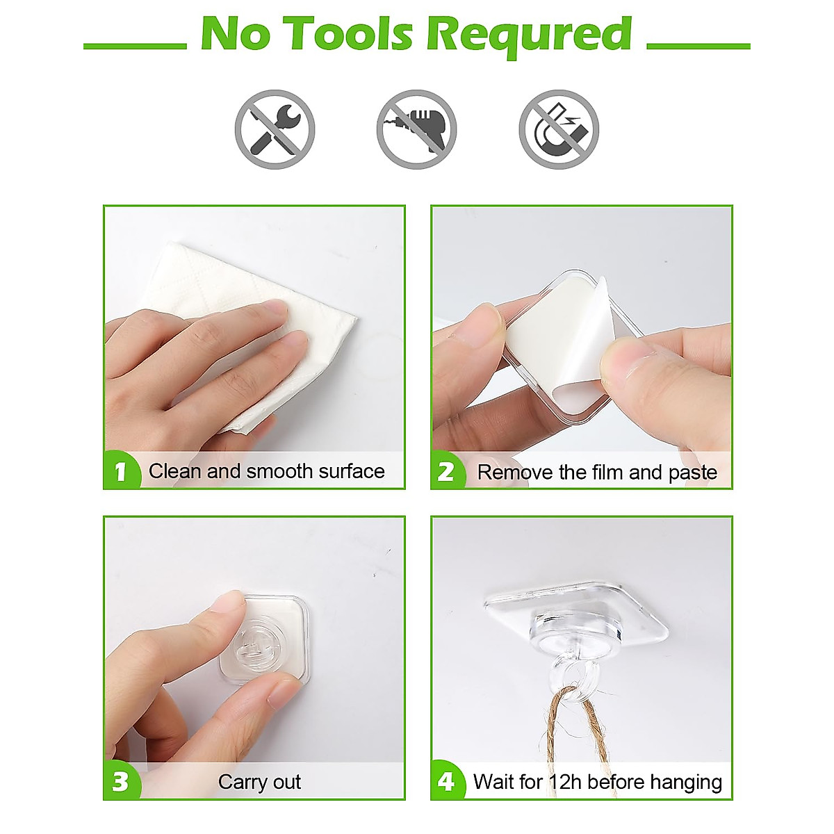 Adhesive Ceiling Hooks for Hanging Decor：20 Pack No Drill Small Drop Ceiling Hanger Strips for Decorations - Clear Decorative Ceiling Clips for Classroom Bedroom Room Party Halloween Christmas