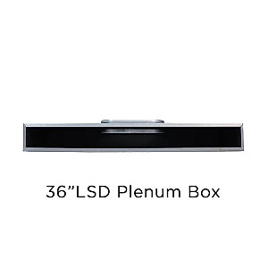 BUILDMART - 36" Plenum Box for [36" Linear Slot Diffuser - (2 Slot) Double Slot] Premium Insulated Plenum Box for Heating and Cooling - Texas Buildmart