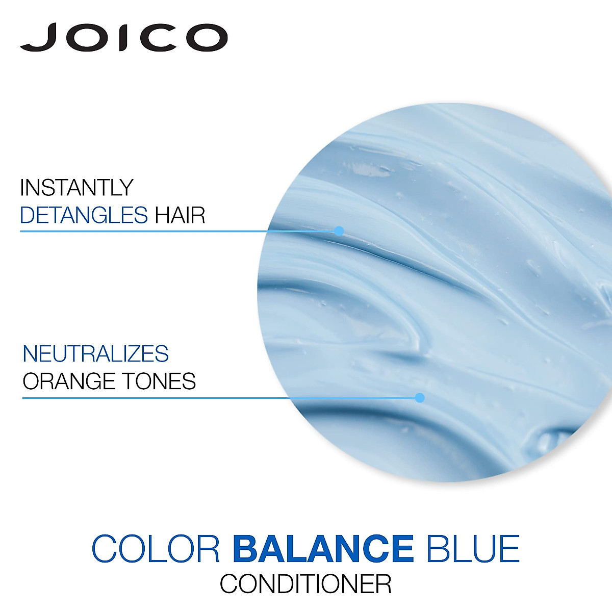 Joico Color Balance Blue Shampoo and Conditioner | For Lightened Brown Hair | Eliminate Brassy Orange Tones | Boost Color Vibrancy & Shine | Protect Against Harmful UV Radiation | With Rosehip Oil