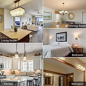 YUIIP E12 LED Bulb 5W Equivalent to 40W Halogen Bulb, Warm White 3000K, Candelabra Base E12 Light Bulbs for Ceiling Fan, Chandelier, Home Lighting, Non-dimmable, 6 Pack