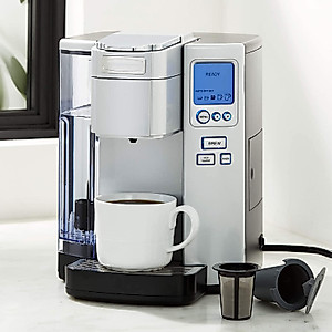 2PCS Reusable Coffee Filter Cups, Compatible with SS-RFC Single Serve Brewer Coffe maker, Gray Home Barista Filter Cup, BPA-Free Refillable Cup Coffee Filter