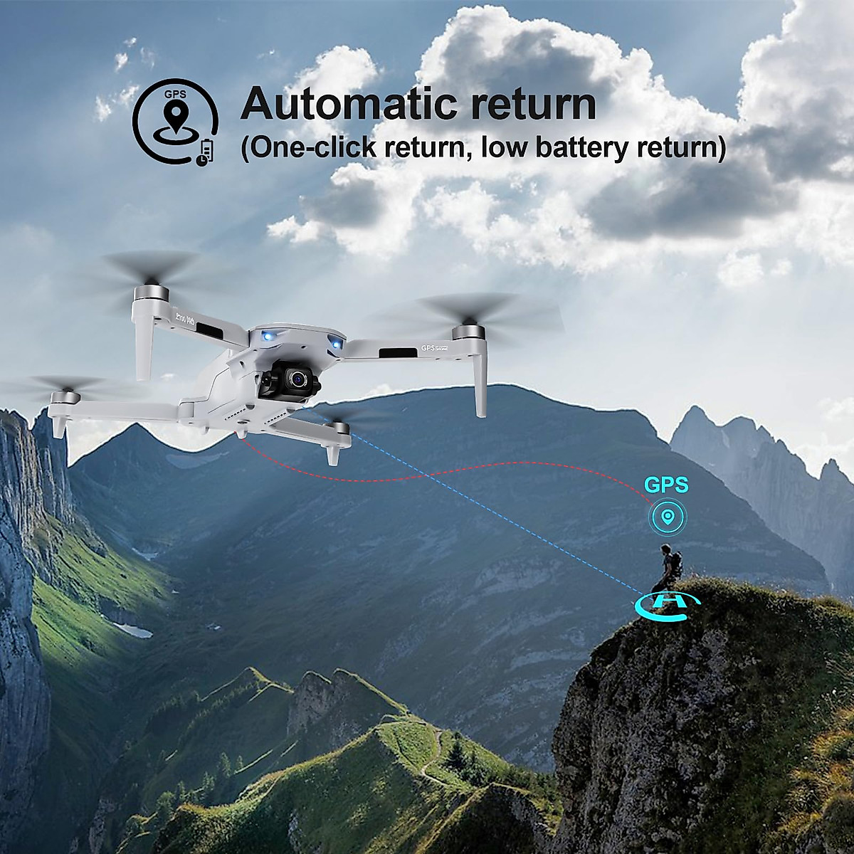 NMY Drones with Camera for Adults 4k, 5G WIFI FPV Transmission Drone, 40mins Flight Time on 2 Batteries, Brushless Motor, Mobile Phone Control, Multiple Flight Modes, Suitable for Beginners