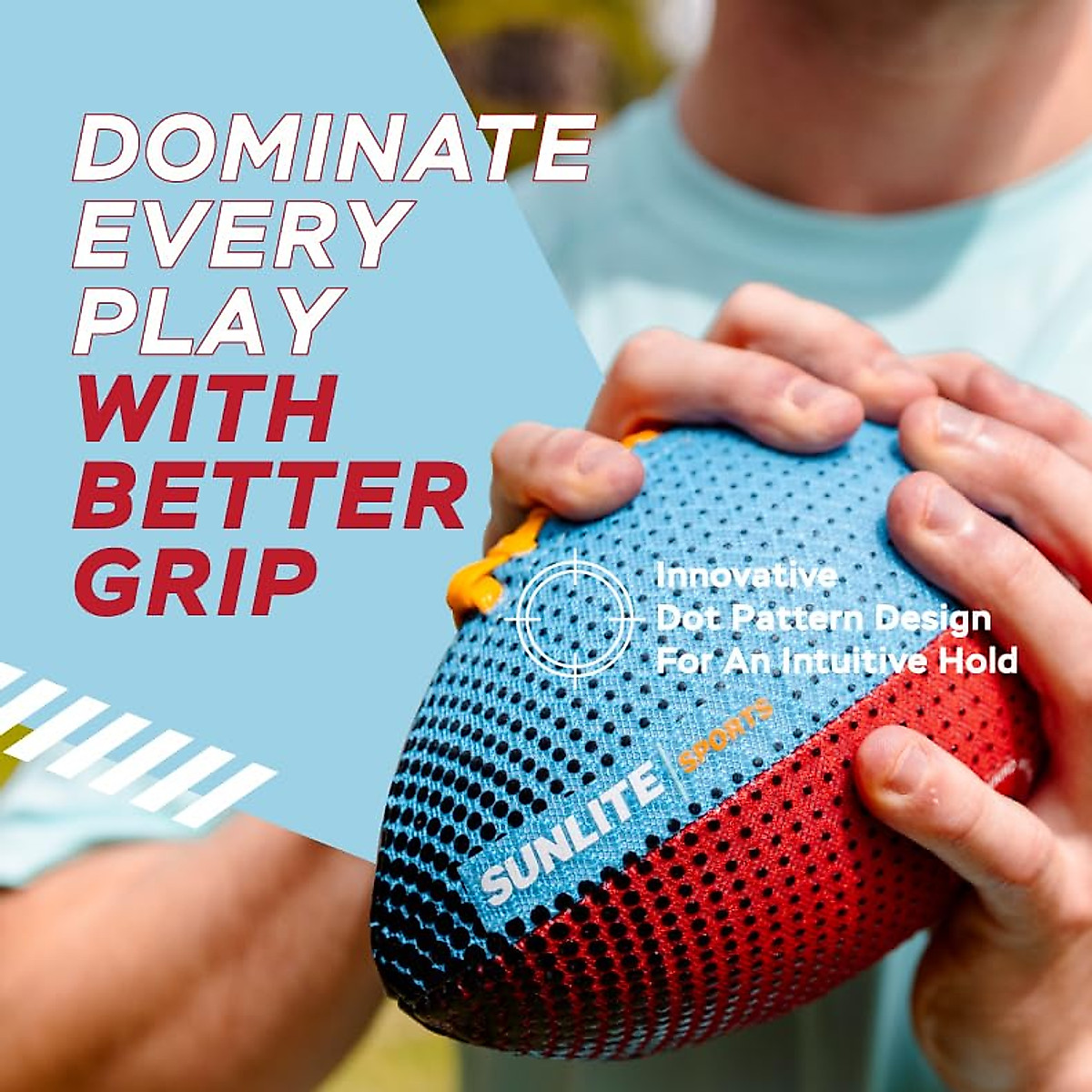 Sunlite Sports Waterproof Football, Outdoor Play, Pool Beach Lake Park Water Toy, for Kids Children Teens Adults