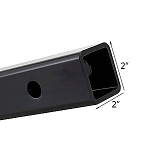 12" Trailer Hitch Extension 12 Inches Trailer Hitch Extension 2" Receiver Hitch Extender 5/8" Pin Hole 4000 LBS