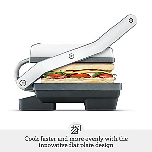 Breville Duo 1500-Watt Nonstick Panini Press, Silver