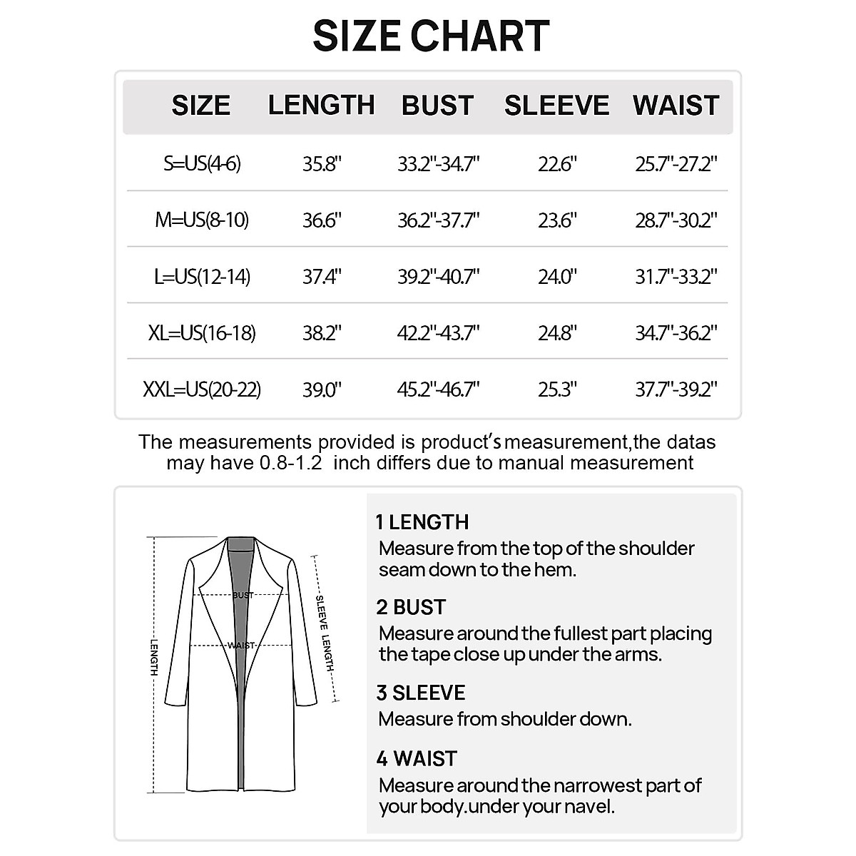 MEROKEETY Womens Fall Long Sleeve Dressy Cardigan Classy Loose Cozy Knitted Long Sweater Jackets, Caramel, L