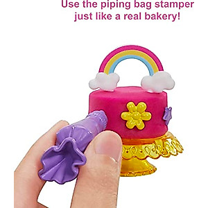 Barbie Bakery Doll & Playset with Pink-Haired Petite Doll, Baking Station, Cake-Making Molds & Dough & 20+ Accessories