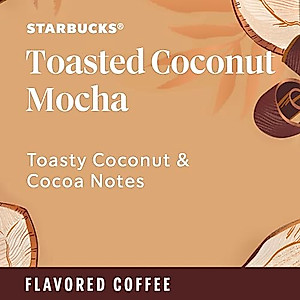 Starbucks Ground Coffee, Toasted Coconut Mocha Naturally Flavored Coffee, 100% Arabica, Limited Edition, 1 Bag (11 Oz)