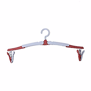 WALNUT Travel Clothes Rack Hanger Portable Durable Folding Clothes Hanger Multifunction Stretch Drying Rack Home Wardrobe Storage Hot (Color : White-Dinosaur Doodle4)