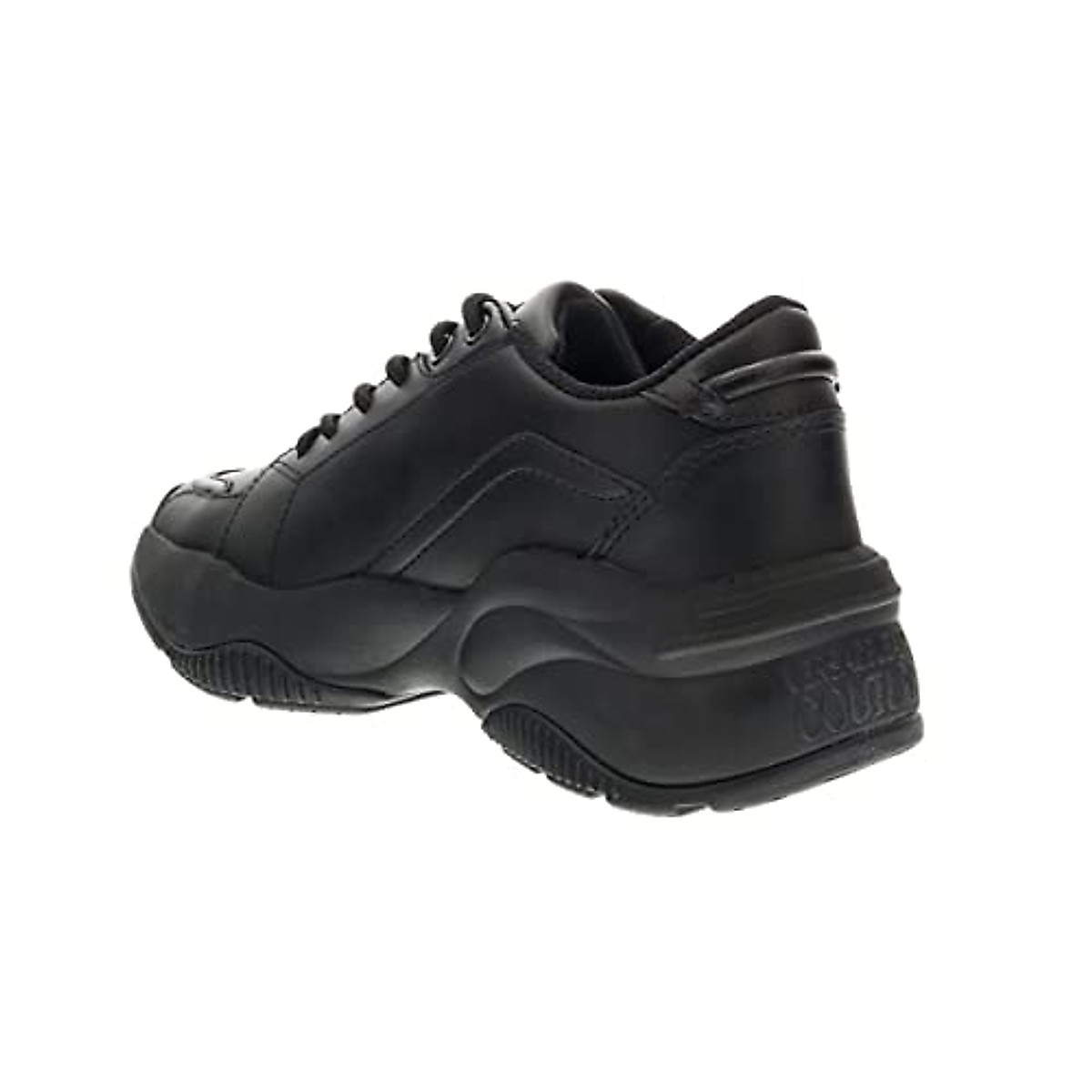 Versace Jeans Couture Black Signature Classic Lace Up Sneakers 9 for Womens