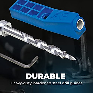 Kreg MKJKIT Mini Jig Kit - Simple, Compact Kreg Pocket-Hole Jig - Create Strong Joints Without Glue - For Tight Spaces & Small Projects - Unlimited Material Thickness