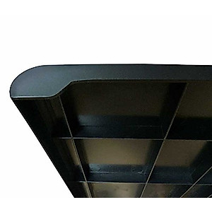 Only Garment Racks #5901BLACK (Pack of 4) Injection-Molded Shelves, 13" Depth x 24" Length, Black (Pack of 4)