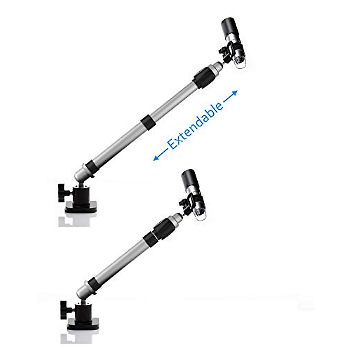 Versatile Positioning Stand for USB Microscopes with C-Clamp Base