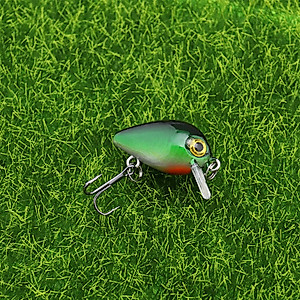 Create idea 10PCS Fishing Lures with Treble Hook Crankbaits Mini Artificial Fishing Hard Baits for Trout Bass Freshwater Saltwater Fishing Tackle Fishing Gear