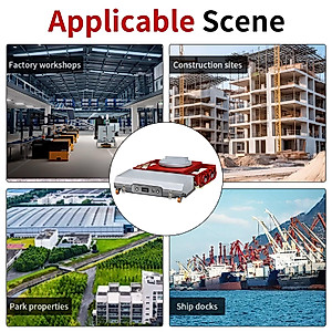 Heavy Duty 30 Ton Electric Machine Dolly Skate, Large Machinery Equipment Transporter, 360° Rotating Wireless Remote Control Machinery Skates Tank Transporter