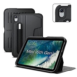 Zugu Case for 2021 iPad Mini 6 - Slim Protective Case - Apple Pencil Pocket - 5 ft. Drop Protection - Secure 7 Angle Magnetic Stand - Sleep/Wake Cover (Fits Model #'s A2567, A2568, A2569)