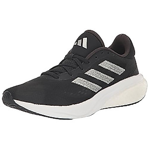 adidas Women's Supernova 3 Sneaker, Core Black/Wonder Silver/White, 8.5