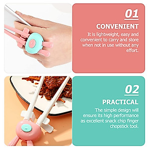 YARNOW 4pcs Auxiliary Chopsticks Dish Drying Rack Cellphone Phones Gamers Chopsticks Controllers Nippers Tool Food Clips Mobiles Chopsticks Gift Potato Plastic Cartoon