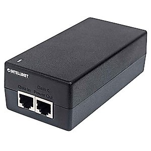 Intellinet Gigabit Ultra POE Injector PoE+ - Up to 60W Ultra Power Supply, 10/100/1000 Mbps, IEEE 802.3af/802.3at Compliant, Metal housing – 3 Yr Mfg Warranty - 561235