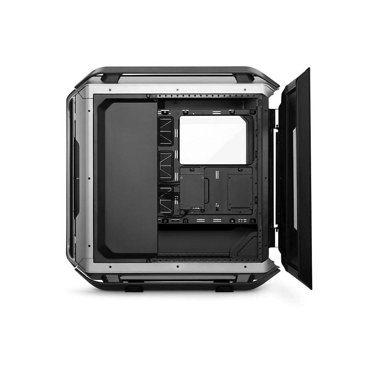 Cooler Master Cosmos C700M E-ATX Full-Tower, Curved Tempered Glass Panel, Riser Cable, Flexible Interior Layout, Diverse Liquid Cooling, Type-C, Customizable ARGB (MCC-C700M-MG5N-S00)