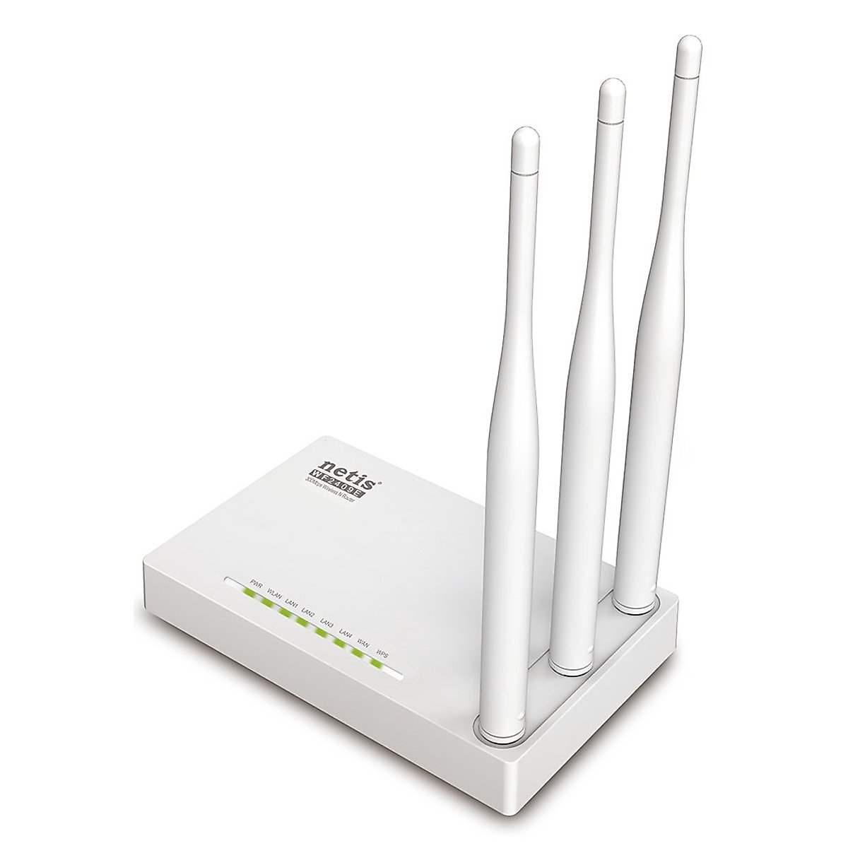 Netis WF2409E 300Mbps High-Speed Wireless N Router | Smart 3 x 5dBi High Gain Antennas with Parental Control for Computers, Smartphones, Wireless Cameras