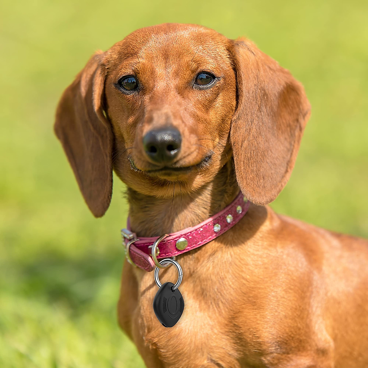 Propector Case Compatible with Samsung Galaxy SmartTag/SmartTag+ Case,Soft Silicone Lightweight Keychain Anti-Scratch Protevtive Skin Cover for Galaxy SmartTag (Red)