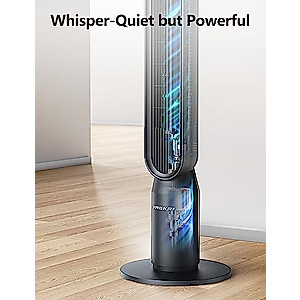 VAGKRI Tower Fan 42" Oscillating Tower Fan with 3 Modes, 4 Wind Speeds, 12H Timers, 90°Oscillation & 135° Vertical, Standing Fans for Home Bedroom Living Room Office, Powerful Floor Fan with Remote