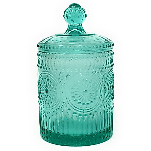 The Pioneer Woman Adeline Teal Mini Storage Jar 3.5 x 6.25