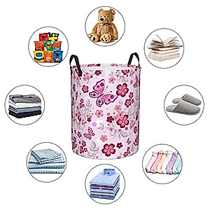 Butterfly Laundry Hamper Women Laundry Baskets Cute Clothes Hampers Toy Organizer Hamper Bag Dirty Clothes Storage Bin