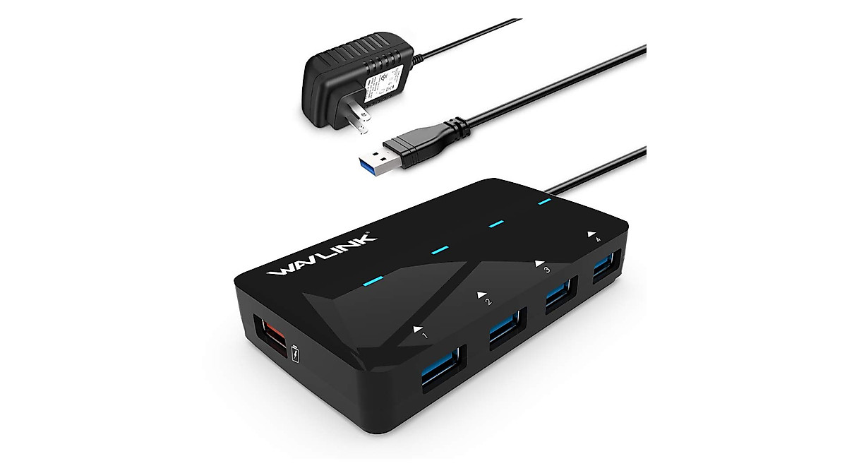 Wavlink USB Powered Charging Hub - Fast Smart Ports