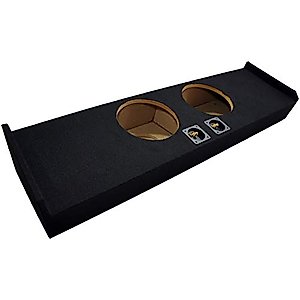 Compatible with Ford F150 Super Crew Cab Truck 2009-2014 Dual 10" Subwoofer Sub Box Speaker Enclosure