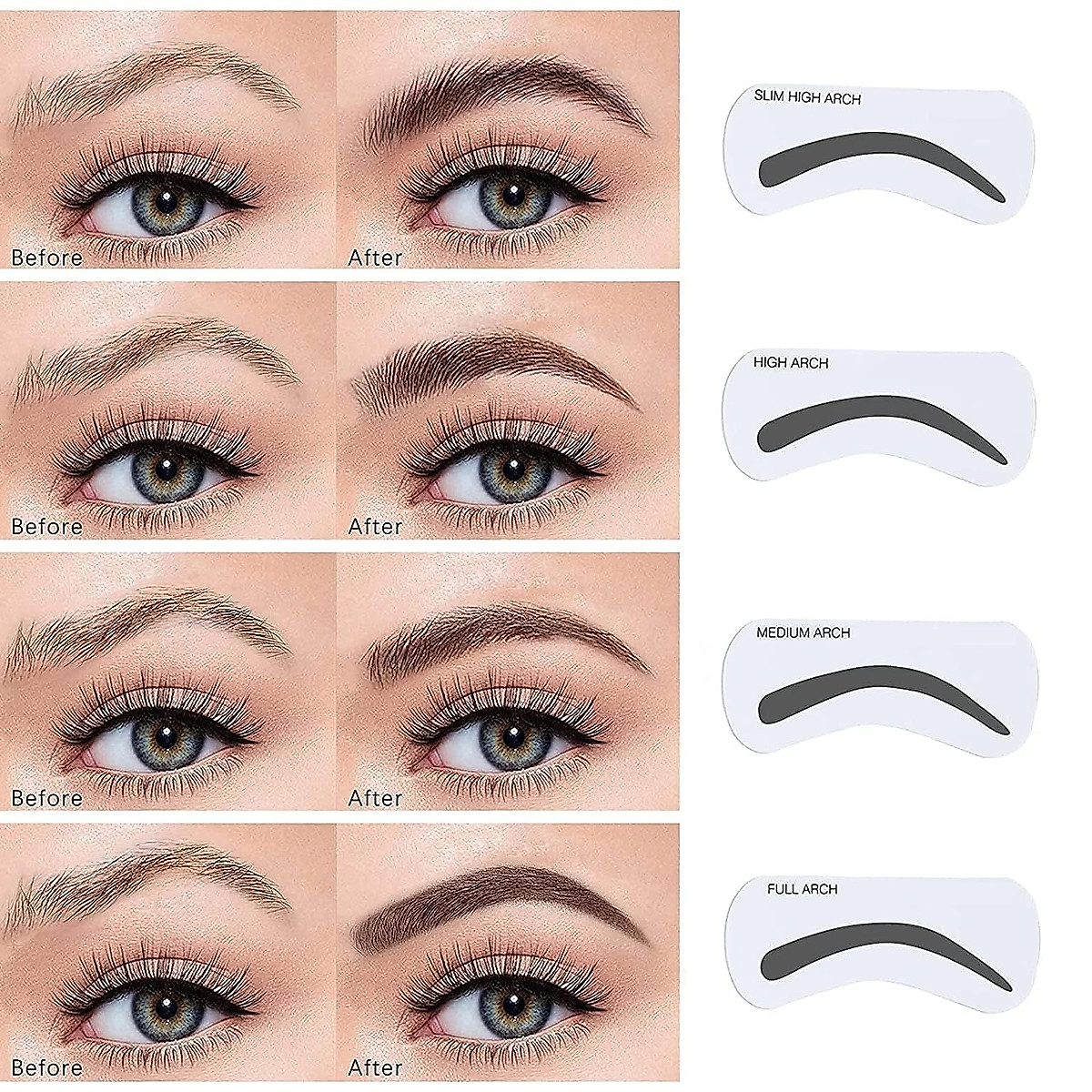 MAEPEOR Eye Brow Kit 25 Piece Waterproof Eyebrow Palette Set 12 Colors Eyebrow Powder 5 Colors Brow Wax 4 Eyebrow Stencils 3 Brushes 1 Eyebrow Pencil for Novice and Professional (25 Piece Set)