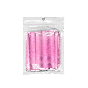 G2PLUS 500PCS Cotton Swabs, Disposable Micro Applicators Brush for Makeup and Personal Care Cosmetic Brush, Micro Swabs for Eyelash Extensions, Nails, Eyeliner (Head Diameter: 2.0mm)