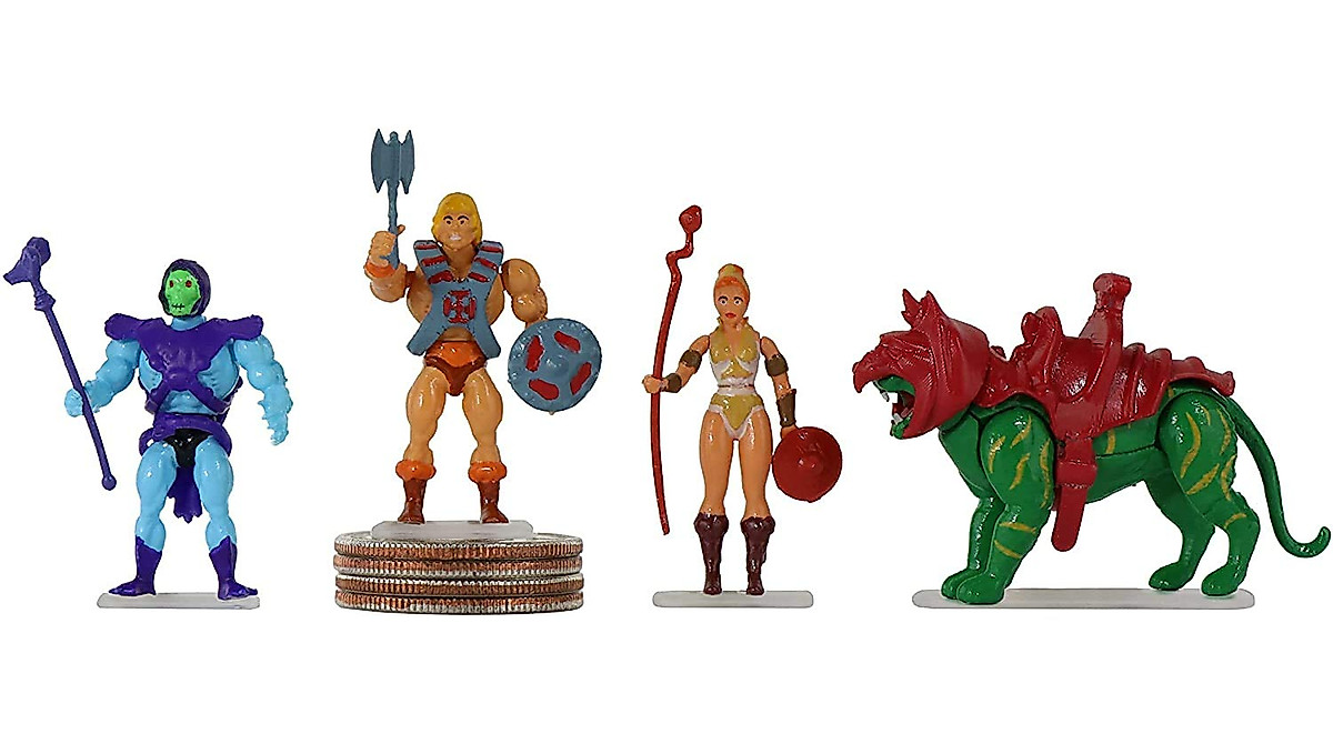 Worlds Smallest Masters of The Universe Bundle Set of 4 Mini Figures ...