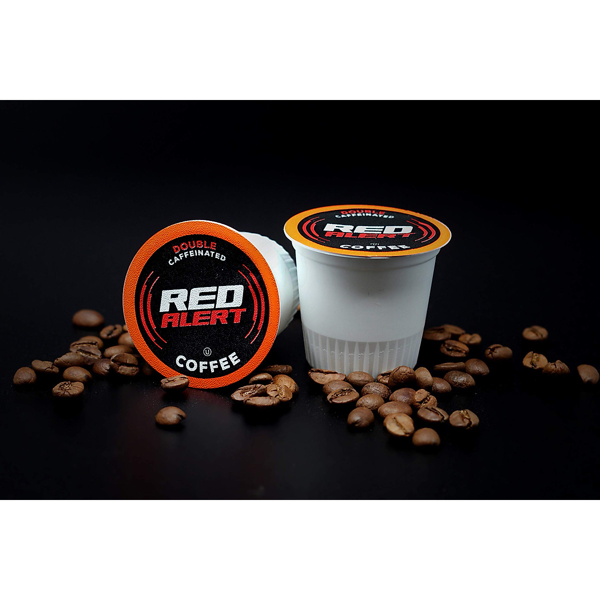 Red Alert Coffee Extra Strong Coffee Pods (Recyclable) Compatible With 2.0 Keurig K Cup Brewers, Caffeine, 40 Count (Pack of 1)