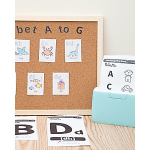 Phomemo M04AS Mini Printer with 110mm White Adhesive Paper Bundle