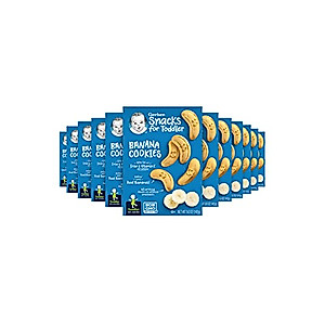 Gerber Snacks for Baby Banana Cookies, 5 Ounce (Pack of 12)