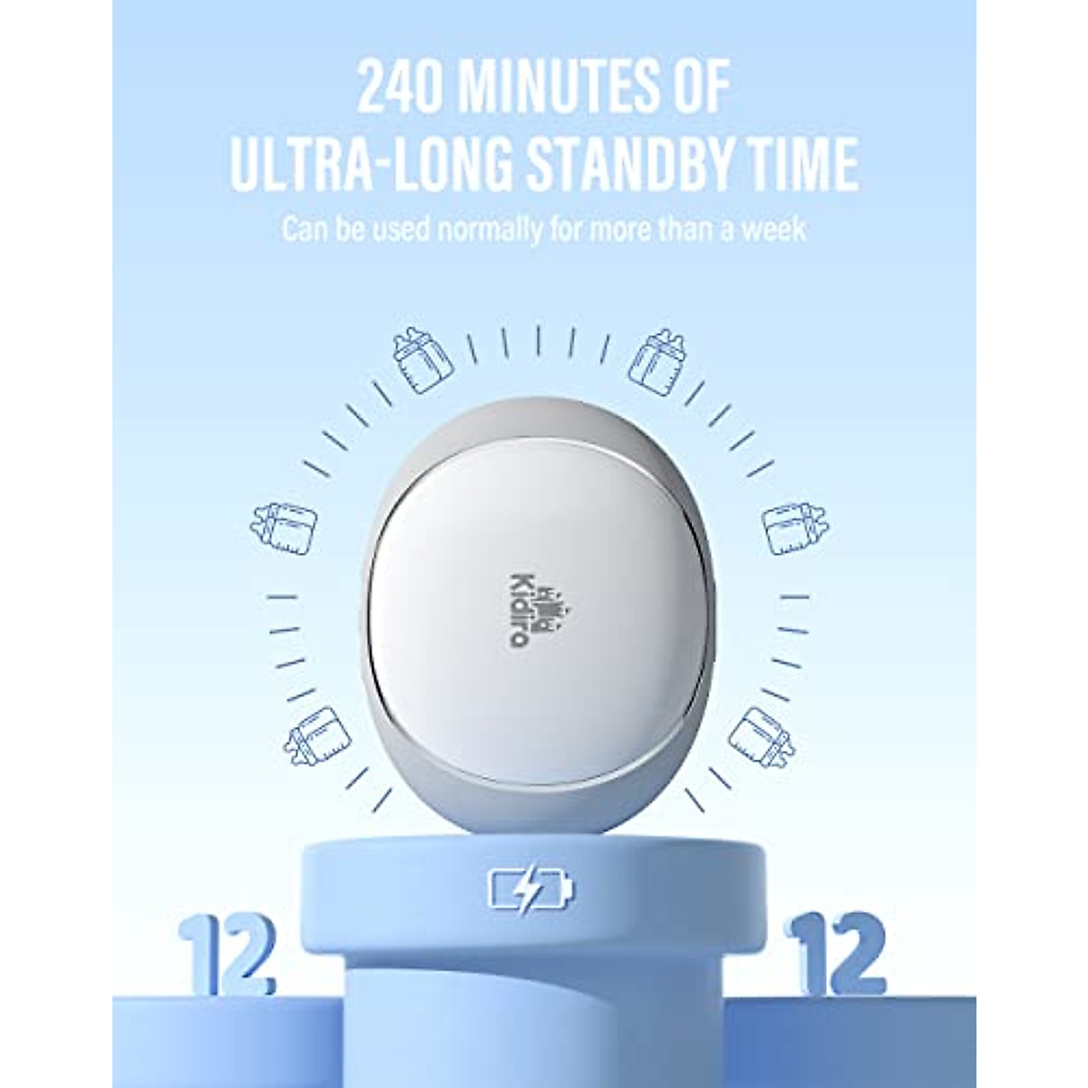 KIDIRA 2-in-1 Warming Lactation Massager, Soft Breast Massager for Breastfeeding, Nursing, Pumping, Breast Warmers with Heat & Vibration for Clogged Ducts, Mastitis, Engorgement, Improve Milk Flow