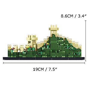 TzFioy Great Wall of China Building Blocks Set (1202Pcs) Famous World Architecture Fortifications Educational Toys Micro Bricks for Kids Adults