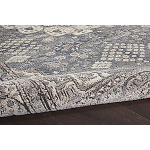 Nourison Concerto Vintage Grey/Ivory 8'10" x 11'10" Area -Rug, Easy -Cleaning, Non Shedding, Bed Room, Living Room, Dining Room, Kitchen (9x12)