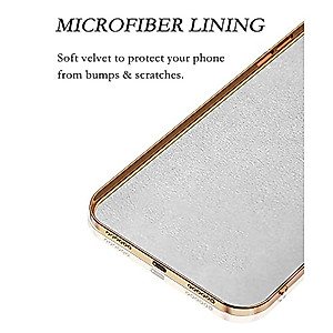 aowner for iPhone 14 Pro Case with Ring Holder, 360 Rotatable Magnetic Kickstand Support Car Mount Slim Shockproof for Women Men Protective Phone Case for iPhone 14 Pro 6.1", Blue Gray/Gold