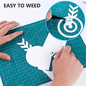 CAREGY Heat Transfer Vinyl HTV Iron on Vinyl for T-Shirts 12 Inches by 20 Feet Roll (White)