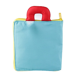 KAKIBLIN Quiet Book for Toddler Portable Baby Soft Activity Book Non-Toxic Early Learning Basic Life Skill Toy, Flower