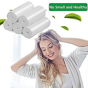 Mavere Trash Bags 1.2 Gallon, 120 Count Trash Bags Extra Strong Small Garbage Bags for Bathroom Bedroom Office Kitchen Trash Can, White