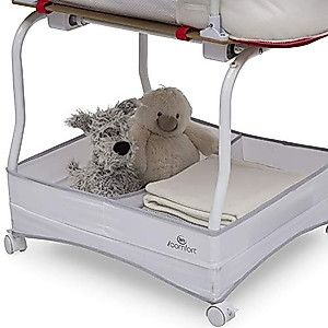 Serta iComfort Hands-Free Auto-Glide Bedside Bassinet - Portable Crib Features Silent, Smooth Gliding Motion That Soothes Baby, Cameron