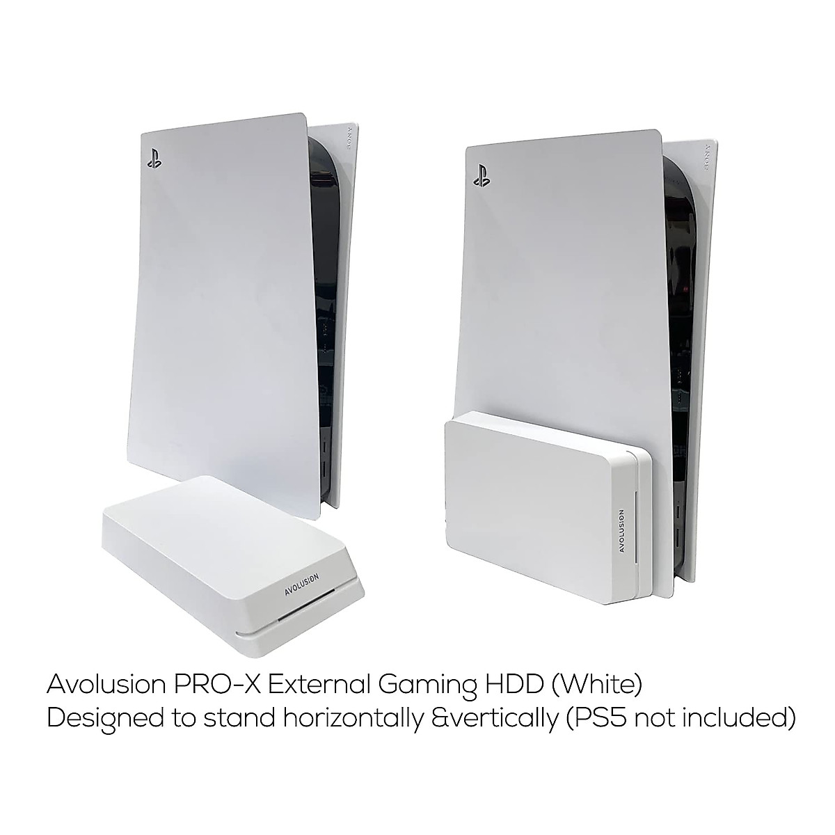 Avolusion HDDGear Pro 4TB 7200RPM USB 3.0 External Gaming Hard Drive (for PS5) White - 2 Year Warranty (Rnewed)