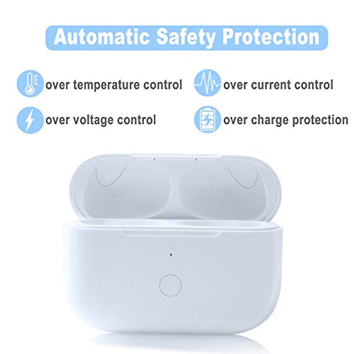 Compatible with for Wireless AirPod Pro Charging Case Replacement, Compatible with for AirPod Pro Charger Case with Bluetooth Pairing Sync Button