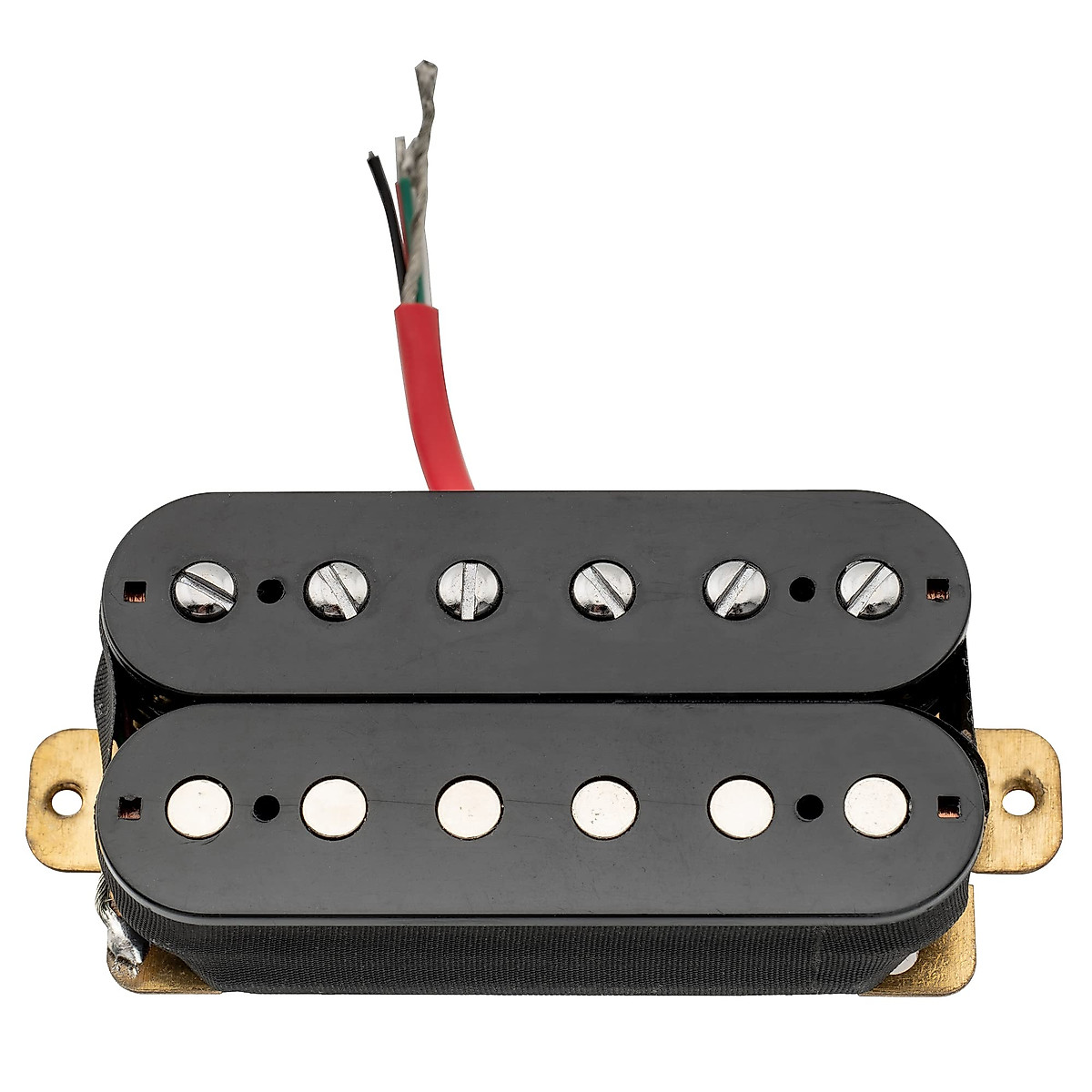 Musiclily Basic 52mm Ceramic Humbucker Double Coil Bridge Pickup for Electric Guitar, Black